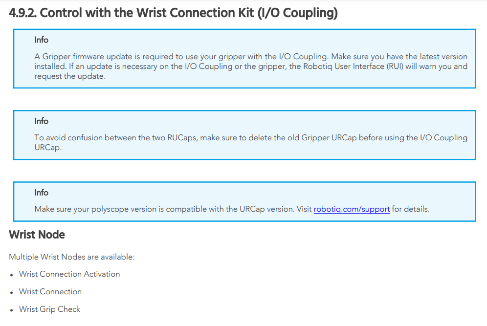 Advantages and Disadvantages of the Robotiq I/O Coupling