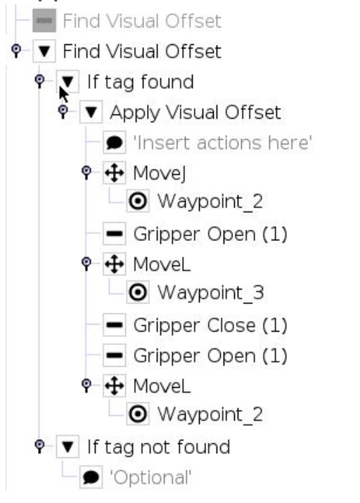 Changing the Reference Position of a Visual Offset Tag