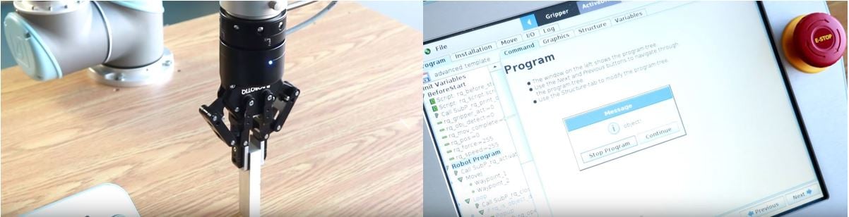 How to use the Object Detection Feature of the Robotiq Grippers