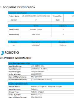Risk assessment Excel Template